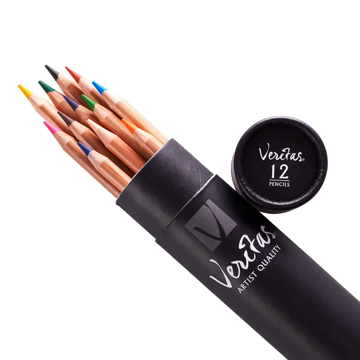 Veritas Coloring Pencils in Cylinder - Set of 12 – HarvestGiftShop.com